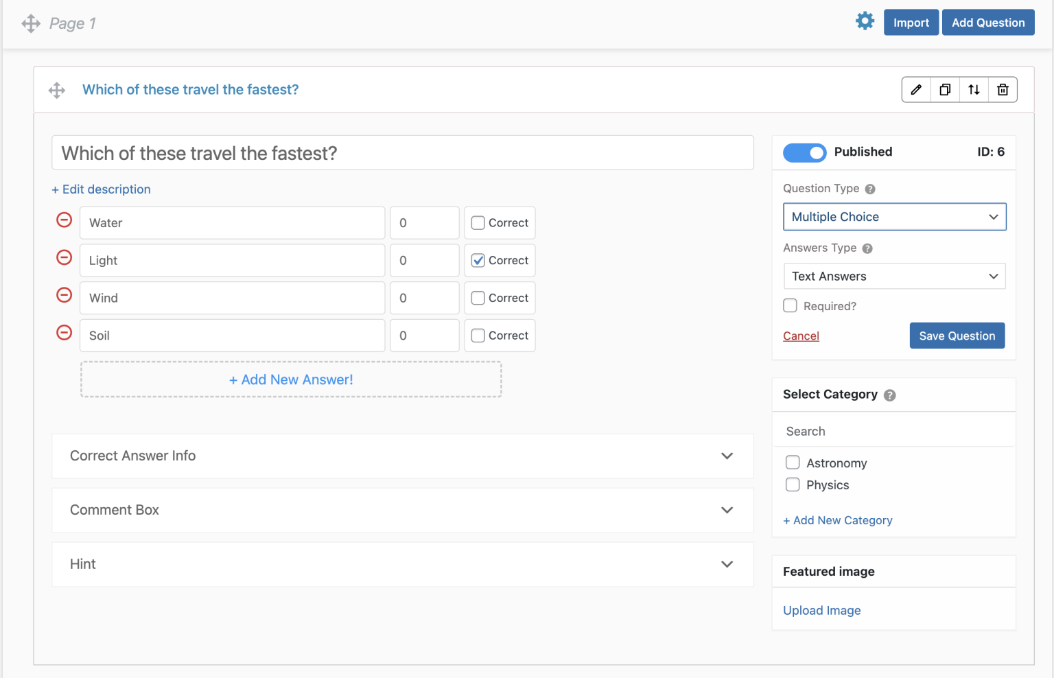 How to Create a Quiz - Documentation Quiz And Survey Master