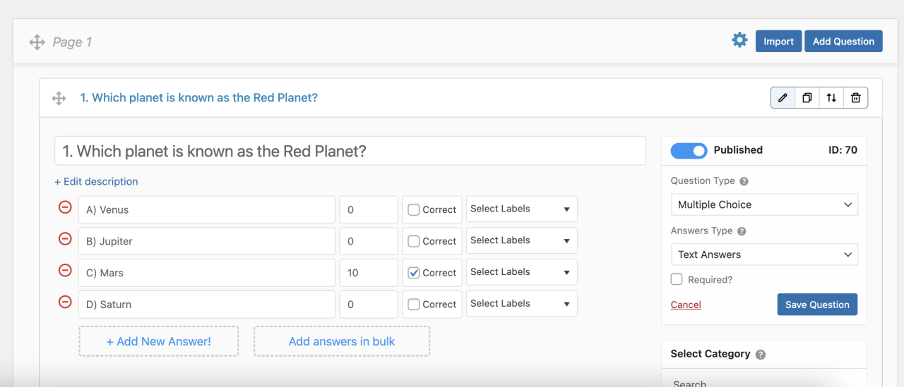 Grading System - Documentation Quiz And Survey Master