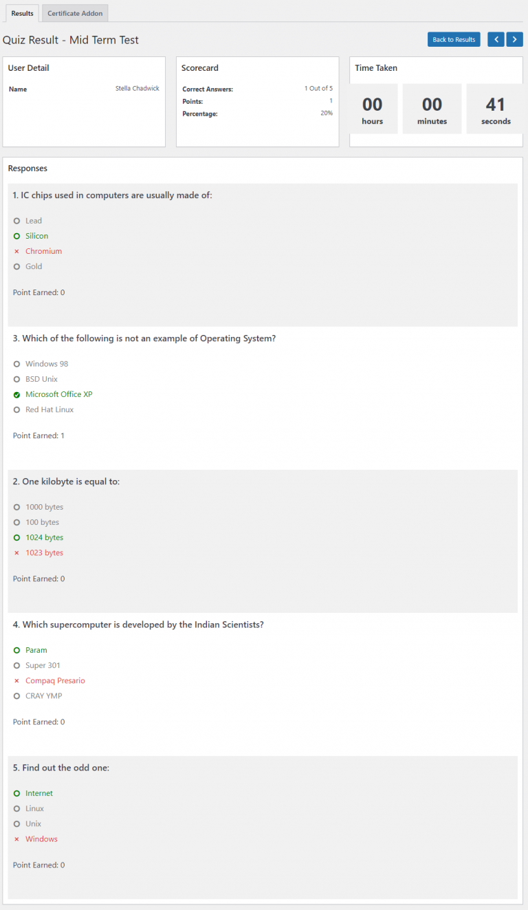 Gradebook - Documentation Quiz And Survey Master