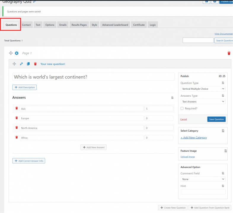 How to Use the WordPress Leaderboard Plugin to Make a Quiz Competition ...