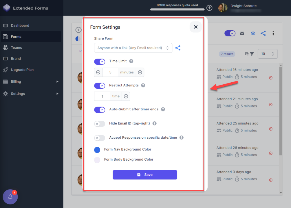 How to add a timer on Google Forms?