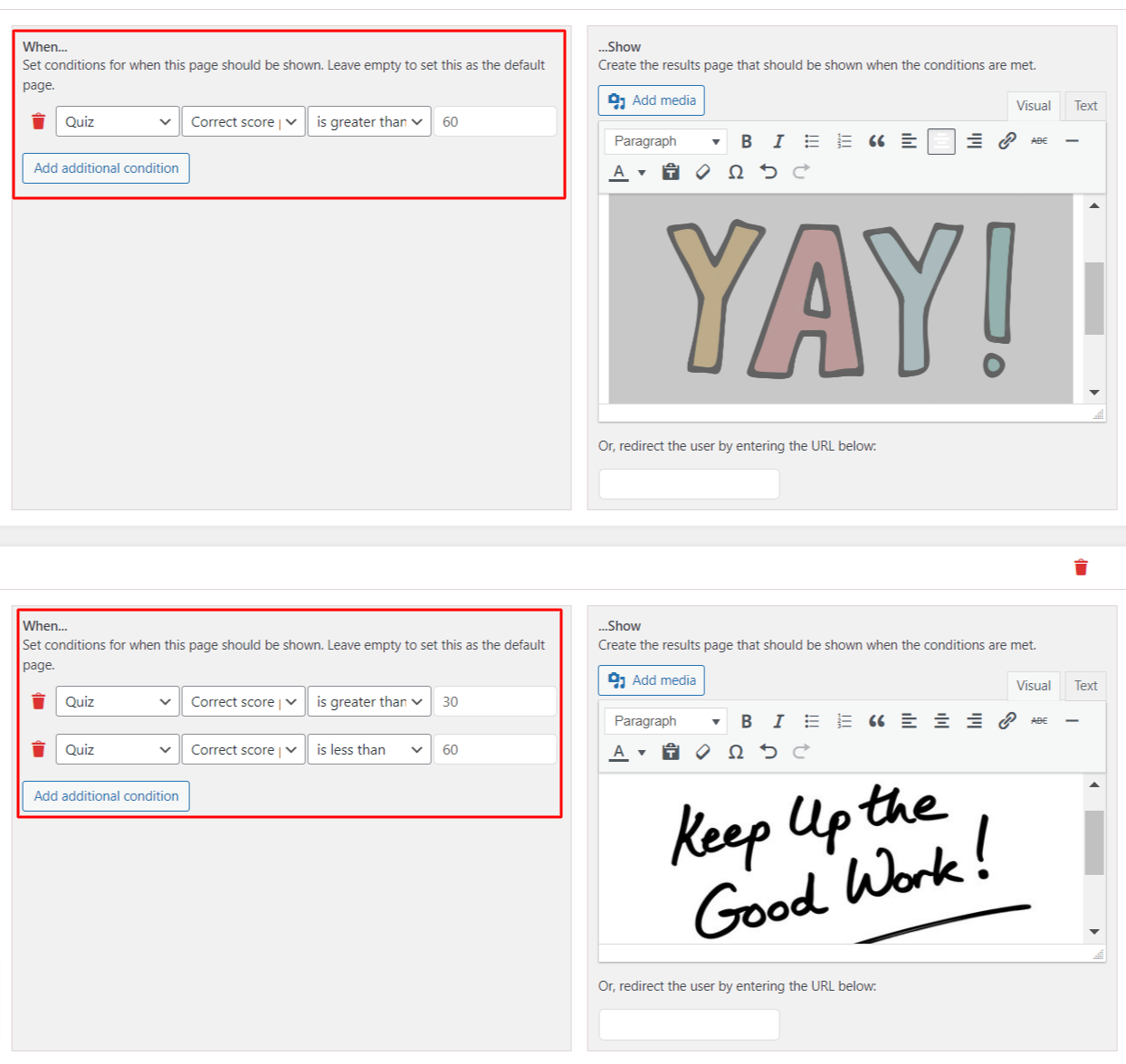 How to Create a Conditional Thank You Page for a Quiz? (5 minutes read ...