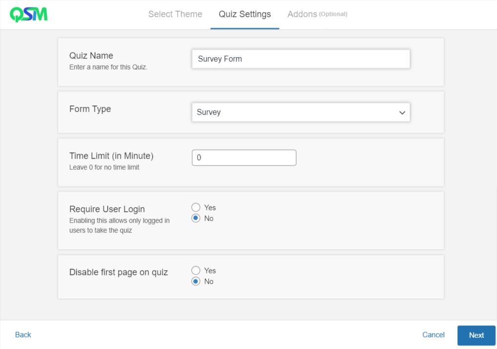 How to Create a Survey Form using Quiz and Survey Master in 5 steps? - QSM