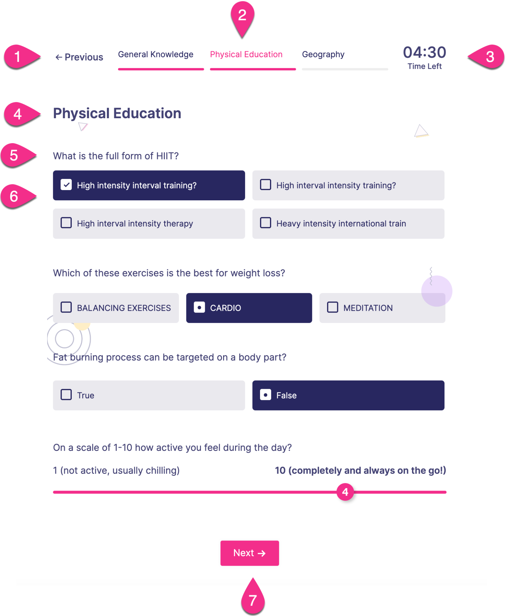 Sigma Theme - Documentation Quiz And Survey Master