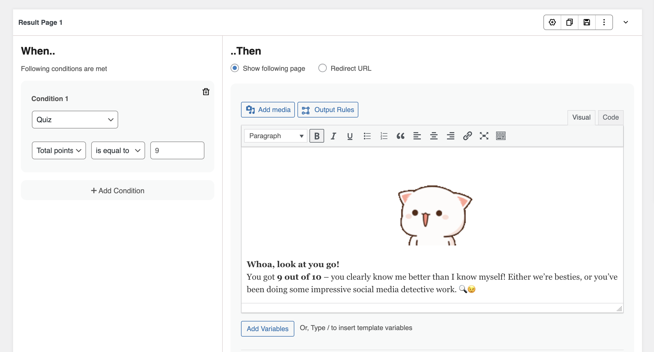 How to Create an easy Buddy Meter Quiz in WordPress! - QSM