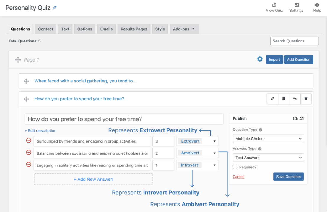Advanced Assessment - By Quiz and Survey Master Plugin