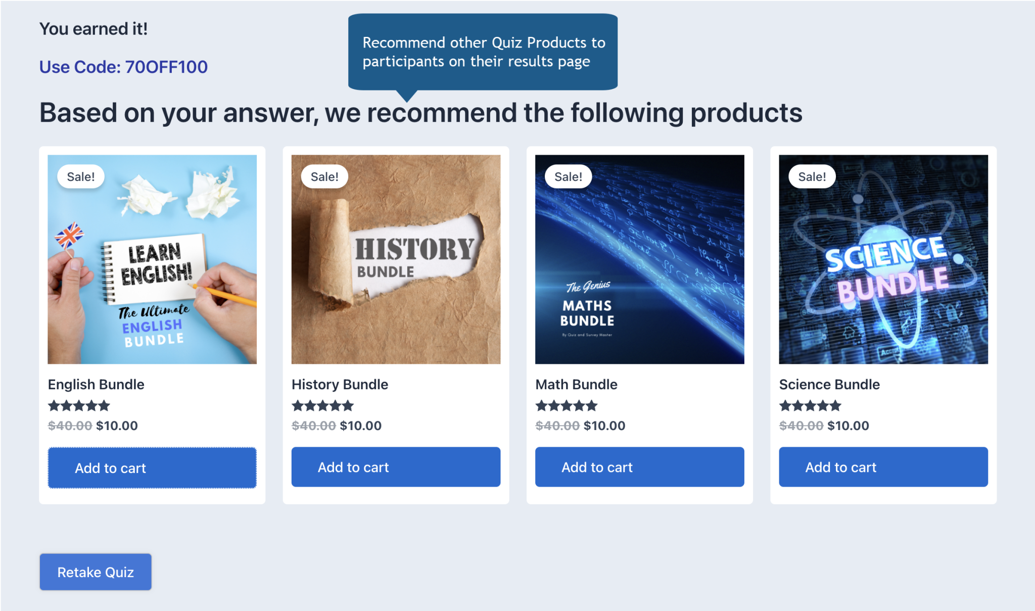 WooCommerce Integration - Quiz And Survey Master