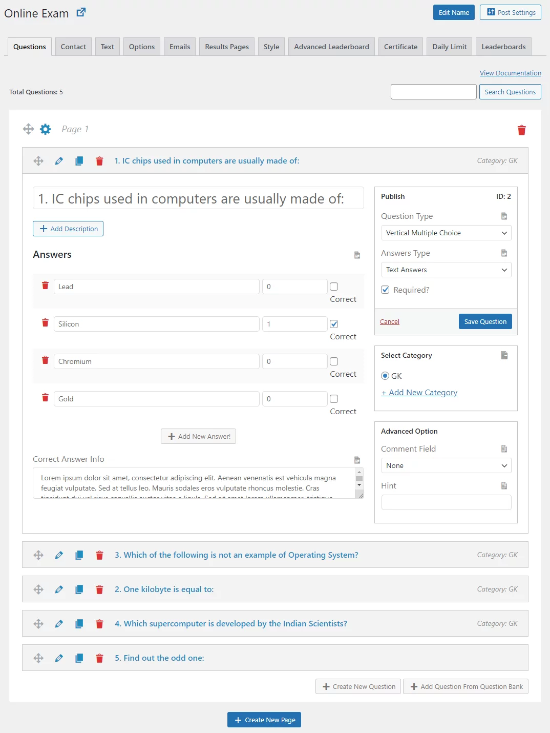 How to create a Timer based Online Exam in WordPress? [Updated]