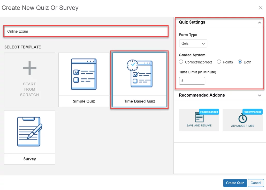 How to create a Timer based Online Exam in WordPress? [Updated]